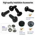 Black Anti Theft License Plate Screws- M6 Stainless Steel Security ...