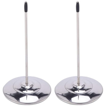 2Pcs Straight Rod Paper Holder Stainless Steel Desk Memo Holder Spike ...