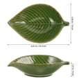 Boat Shape Ceramic Leaf Butterfly Feeder, Insect Water Dispenser for ...