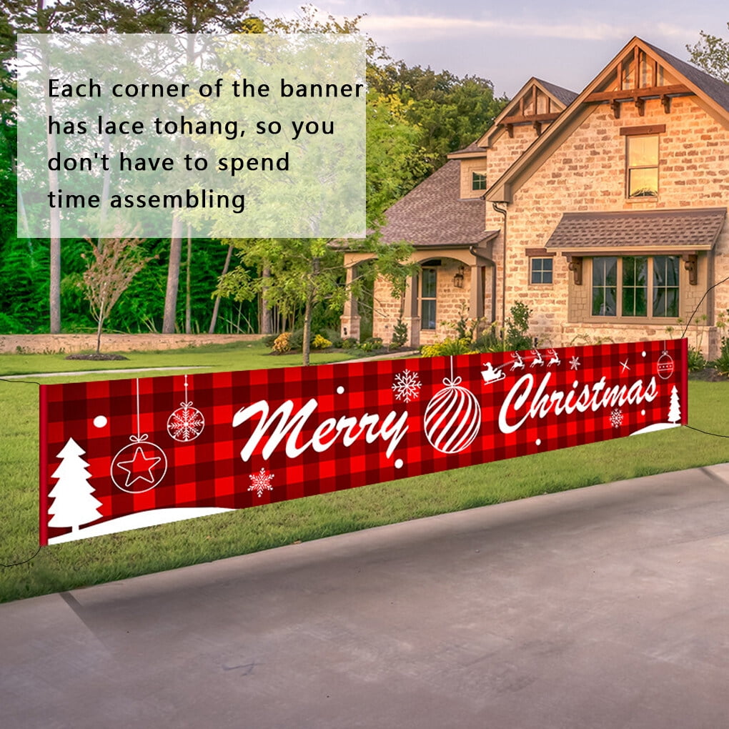 Click here for Pitrice Christmas Banner Large Xmas Sign Outdoor H... prices