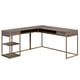 Sauder International Lux L-Shaped Desk, Diamond Ash Finish - Walmart.com