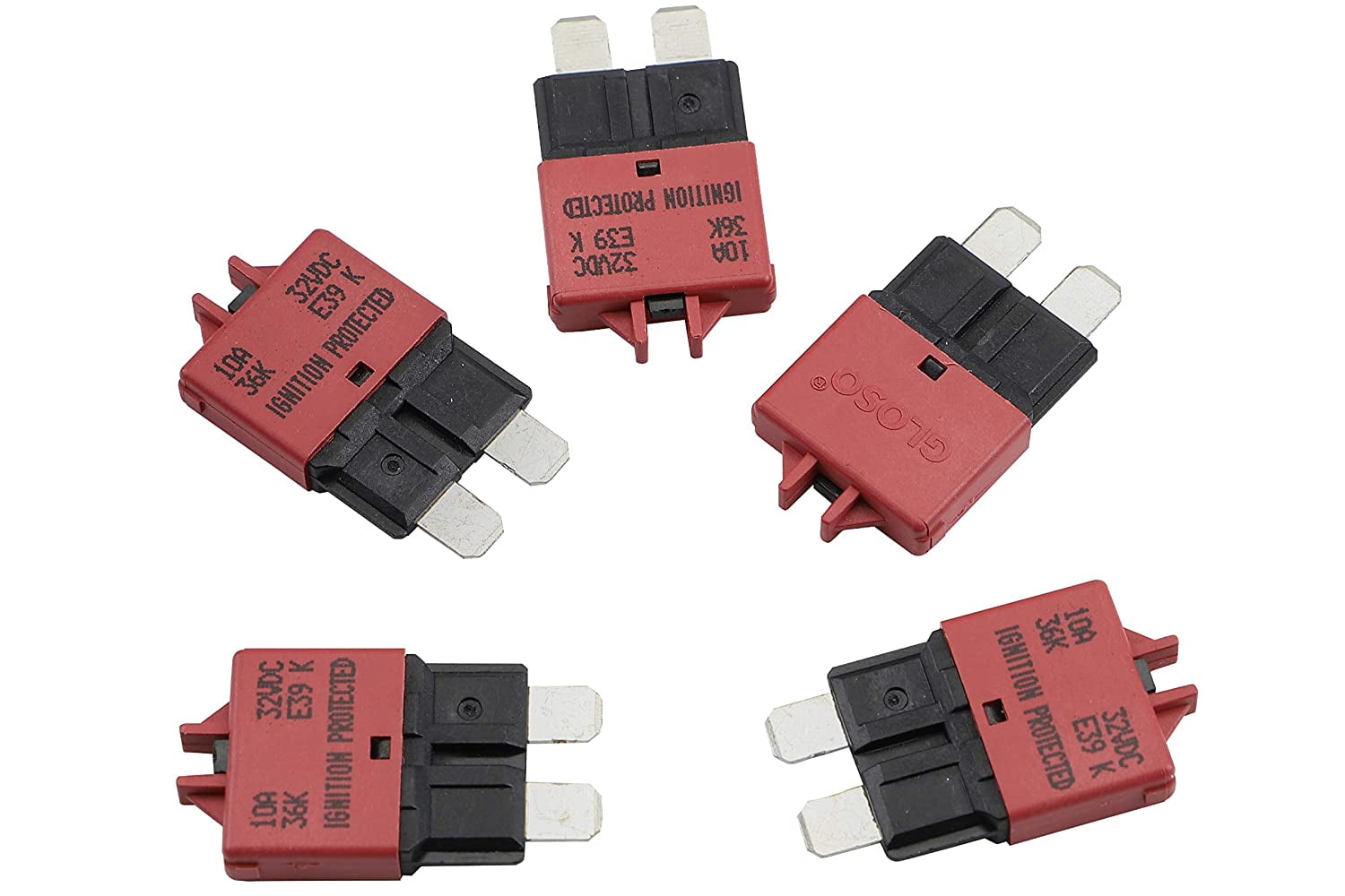 E39 10A GLOSO Manual (T3) Reset Low Profile ATC/ATO Circuit Breakers ...