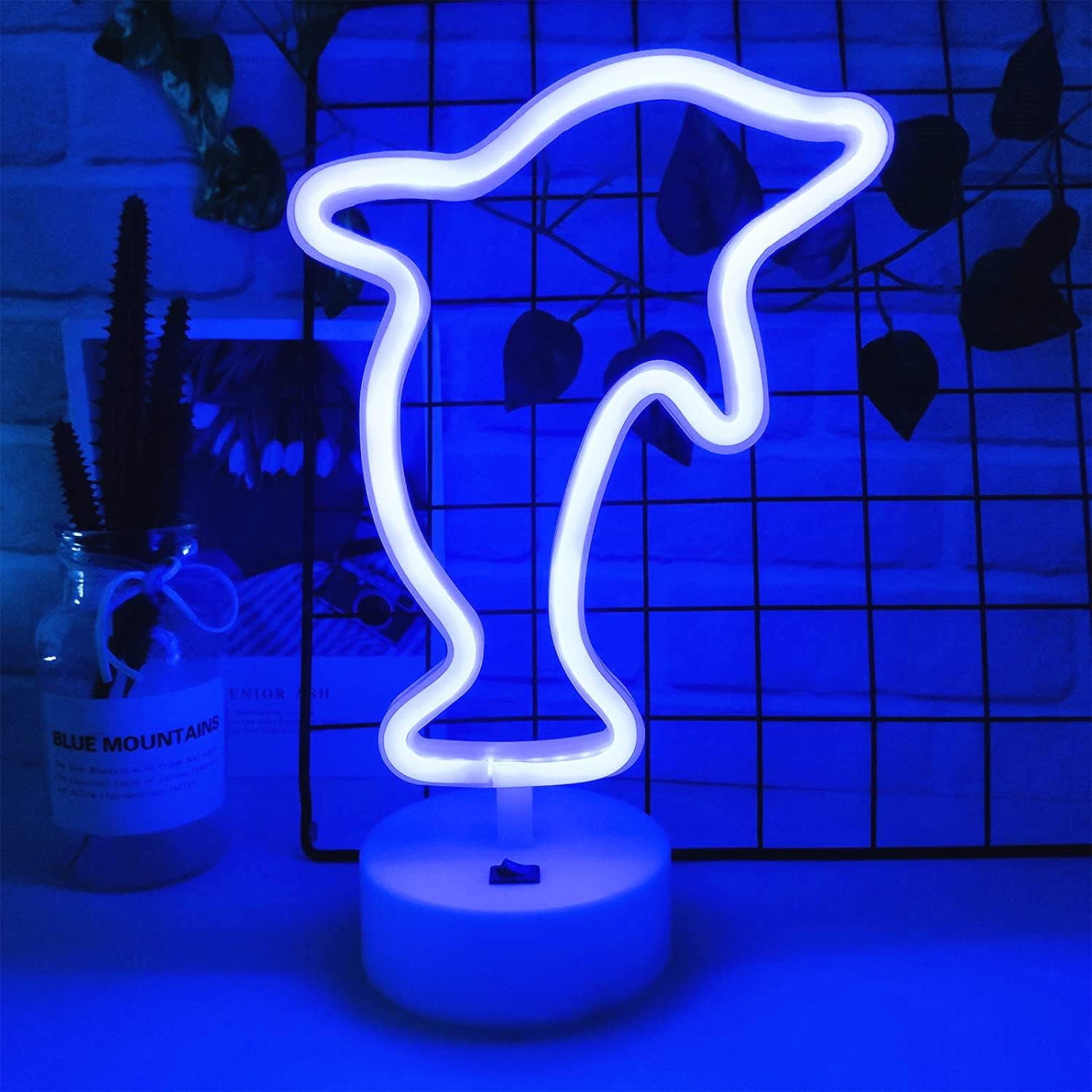 LINLIN Neon Night Light, LED Neon Signs Night Light Neon Lights Battery ...