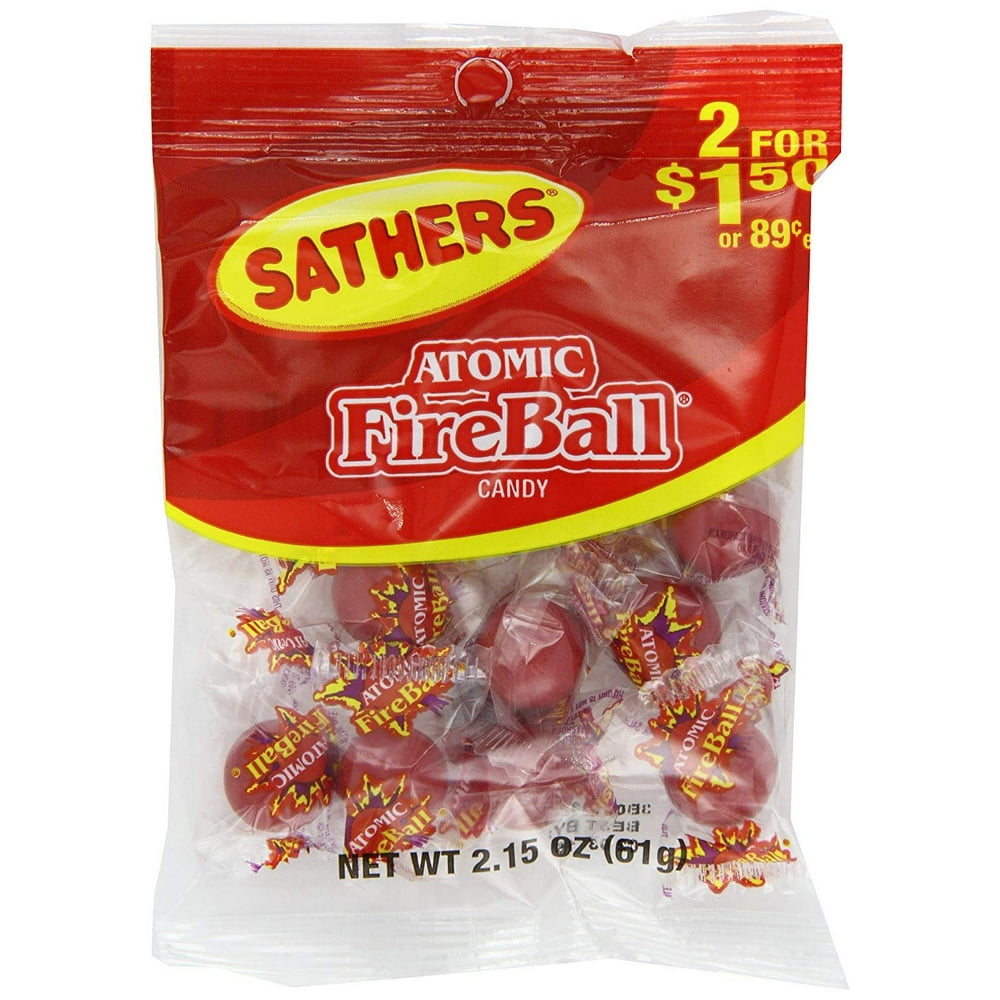 Farley's & Sathers Candy, Atomic Fireballs, 2.15 Ounce, Pack of 12 ...