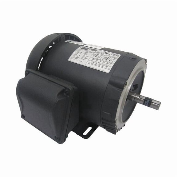 Three-Phase General Purpose Motor, 1/3 HP, 56 Frame, 208-230/460V AC ...