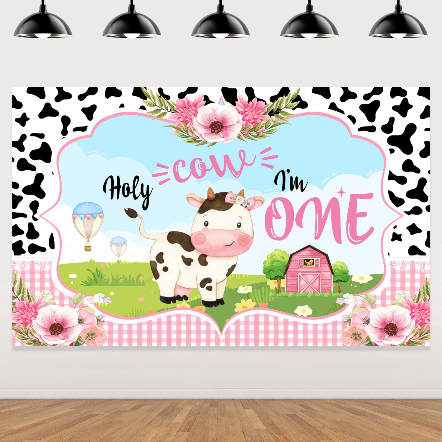 Cow Birthday Party Supplies Funny Cow Party Decorations Backdrop Cow ...