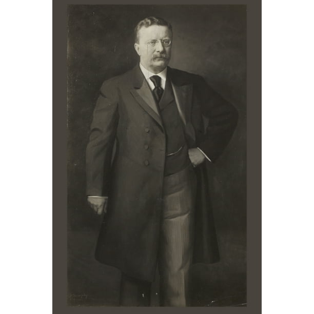 Print: Theodore Roosevelt, Full Front View Portrait And Standing, 1910 ...