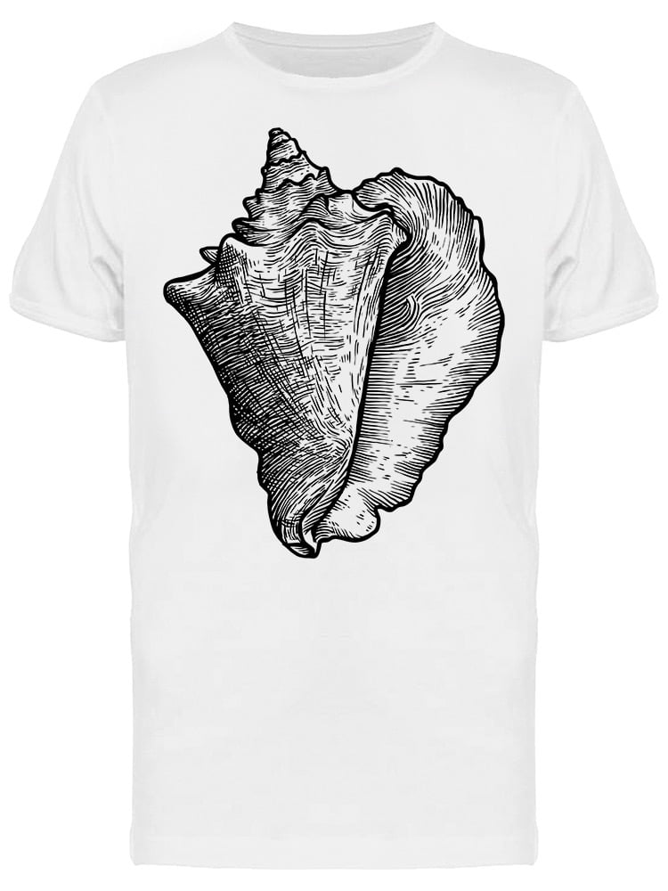 Queen Conch Realistic Drawing Tee Men's -Image by Shutterstock ...