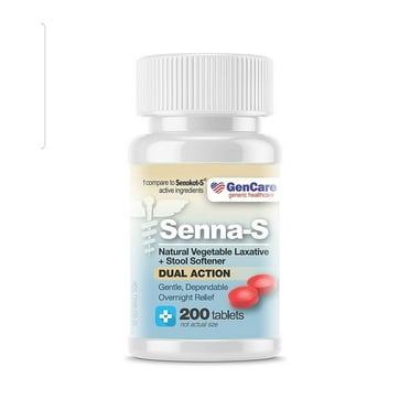 Senna Plus Natural Vegetable Laxative Plus Stool Softener | Special ...