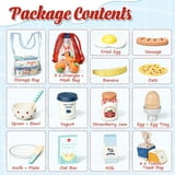 Wooden Play Food Sets, Play Kitchen Accessories Kids Cutting Pretend ...