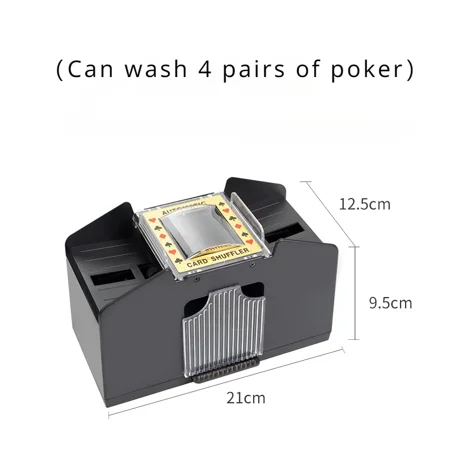 2/4 Decks Automatic Playing Card Shuffler Mixer Games Poker Card Sorter ...