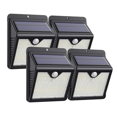 2 Pack Waterproof 33 LED Solar Powered PIR Motion Sensor Wall Light with 3 Intelligient Modes ...