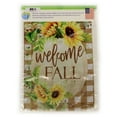Home & Garden Sunflower Pumpkin Flag Polyester Autumn Double Sided ...