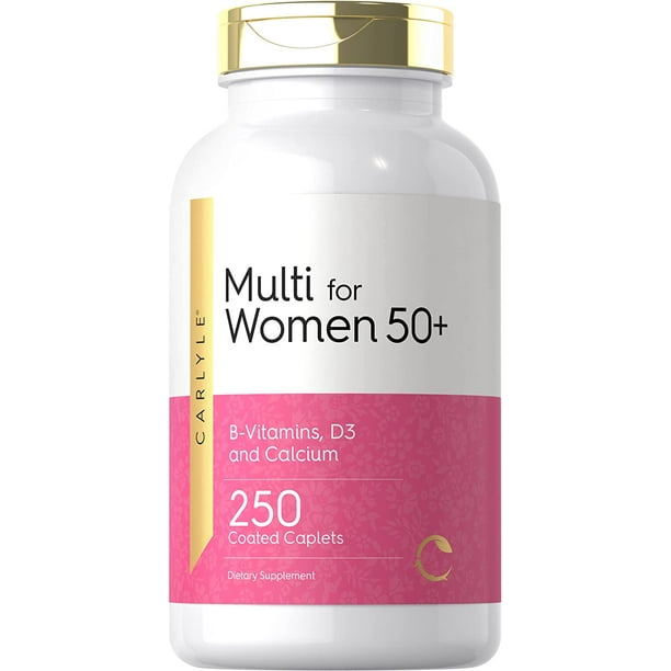 Multivitamin for Women 50 and Over | 250 Caplets | by Carlyle - Walmart.com