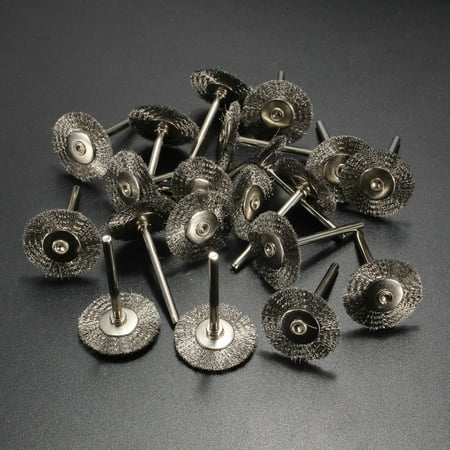 20PCS Stainless Steel Wire Wheel Brush Cleaner Polishing Rotary Tool ...