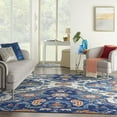 8â€™ x 10â€™ Blue and Ivory Persian Patterns Area Rug - Walmart.com