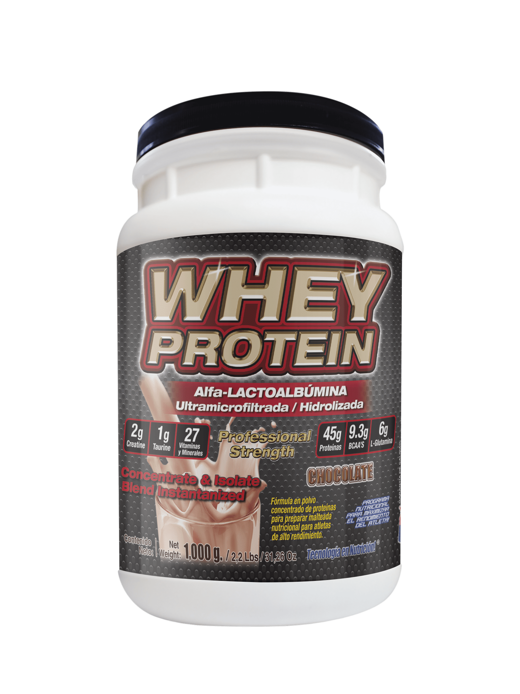 Whey Protein 1,000 Gr Alfa-lactoalbúmina Sabor Chocolate F&nt F&NT ...