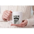 MUGBREW 11 Oz Ceramic Tea Cup Coffee Mug, Nursery Baby Raccoon Kits ...
