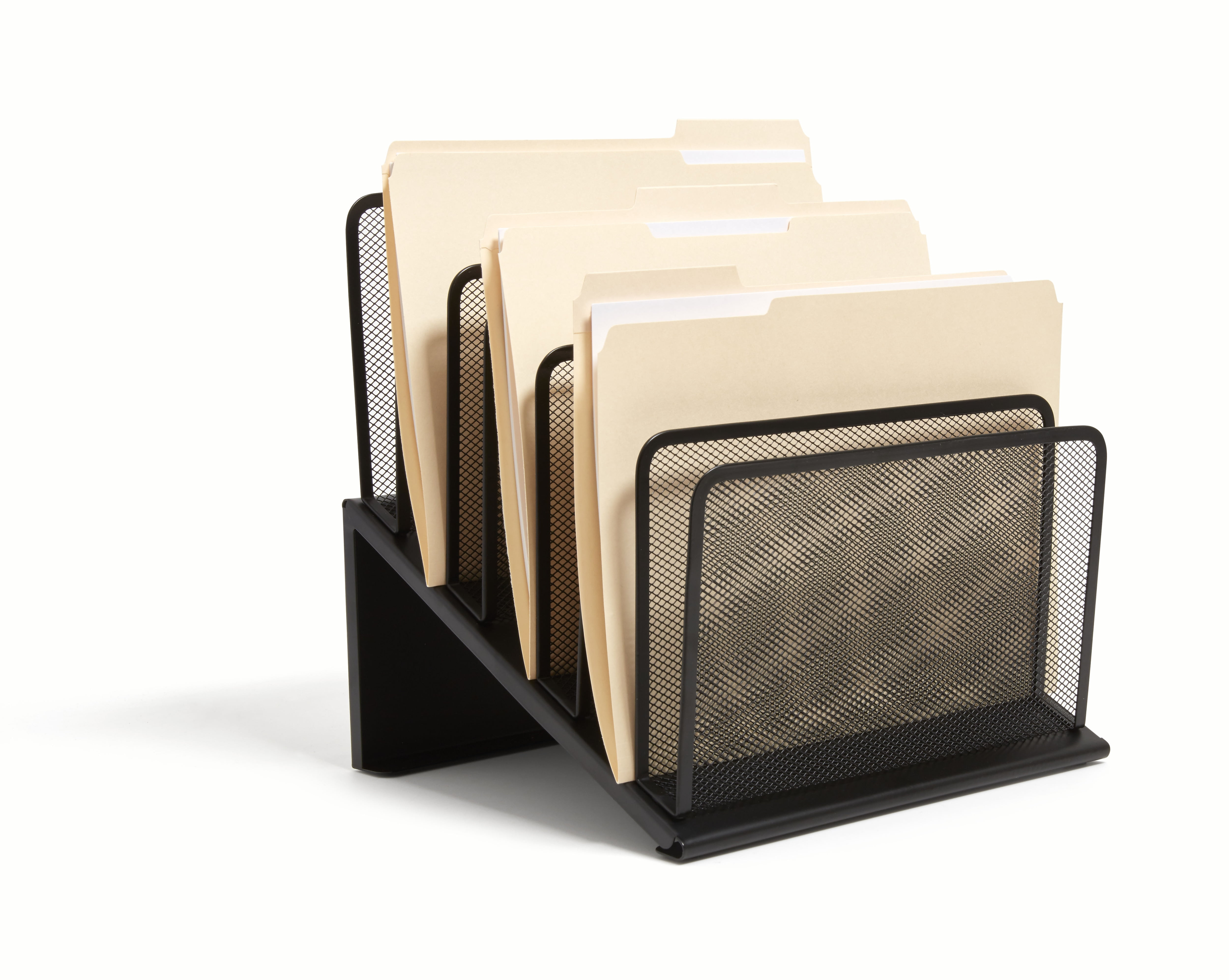 TRU RED 7 Compartment Wire Mesh File Organizer TR57559-CC - Walmart.com