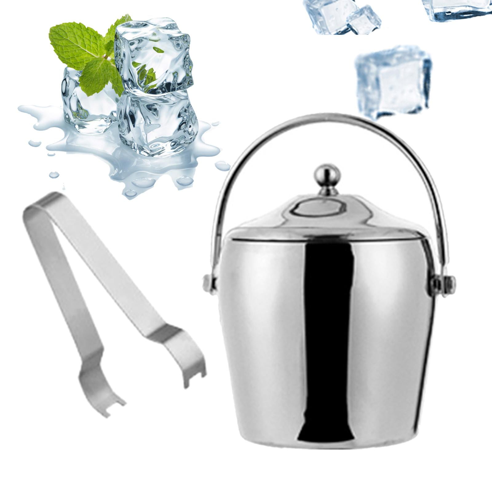 Insulated Ice Bucket, Stainless Steel Ice Buckets, Beer Chiller ...