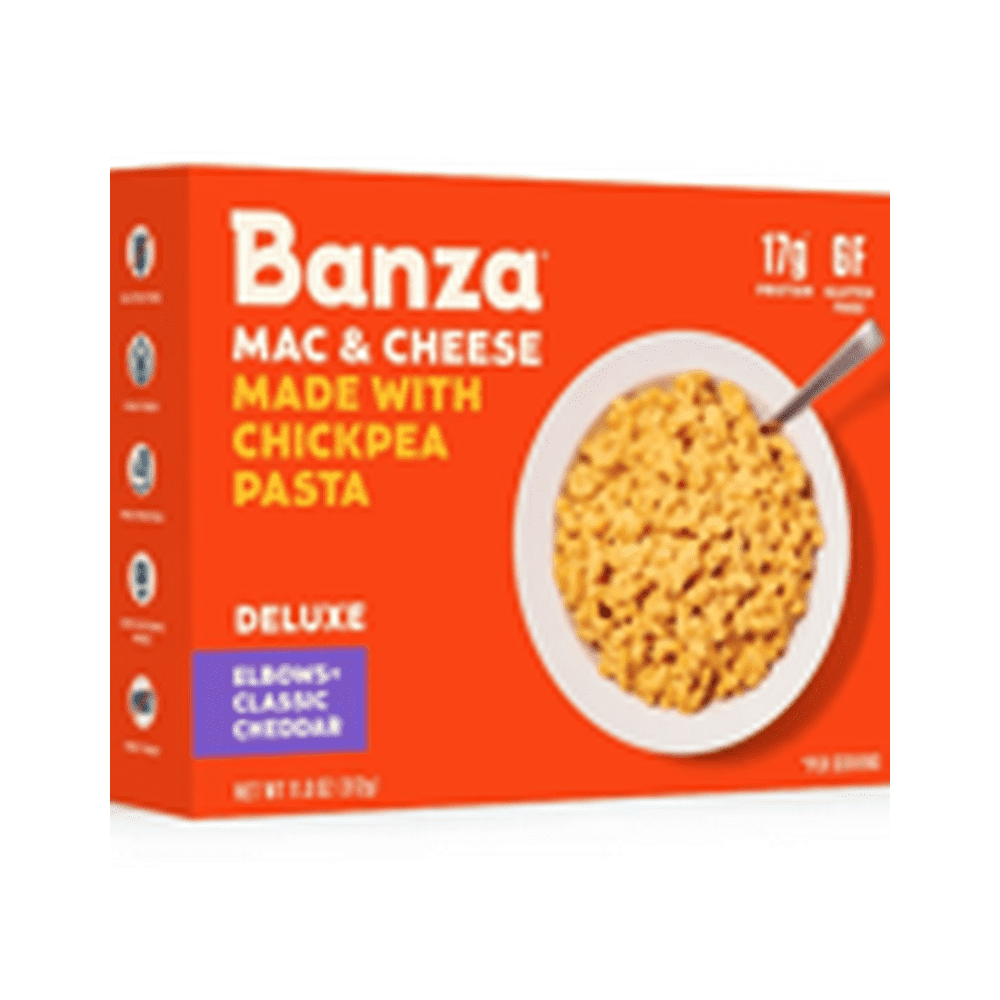 Banza Gluten Free Deluxe Mac & Cheese with Elbow Chickpea Pasta ...