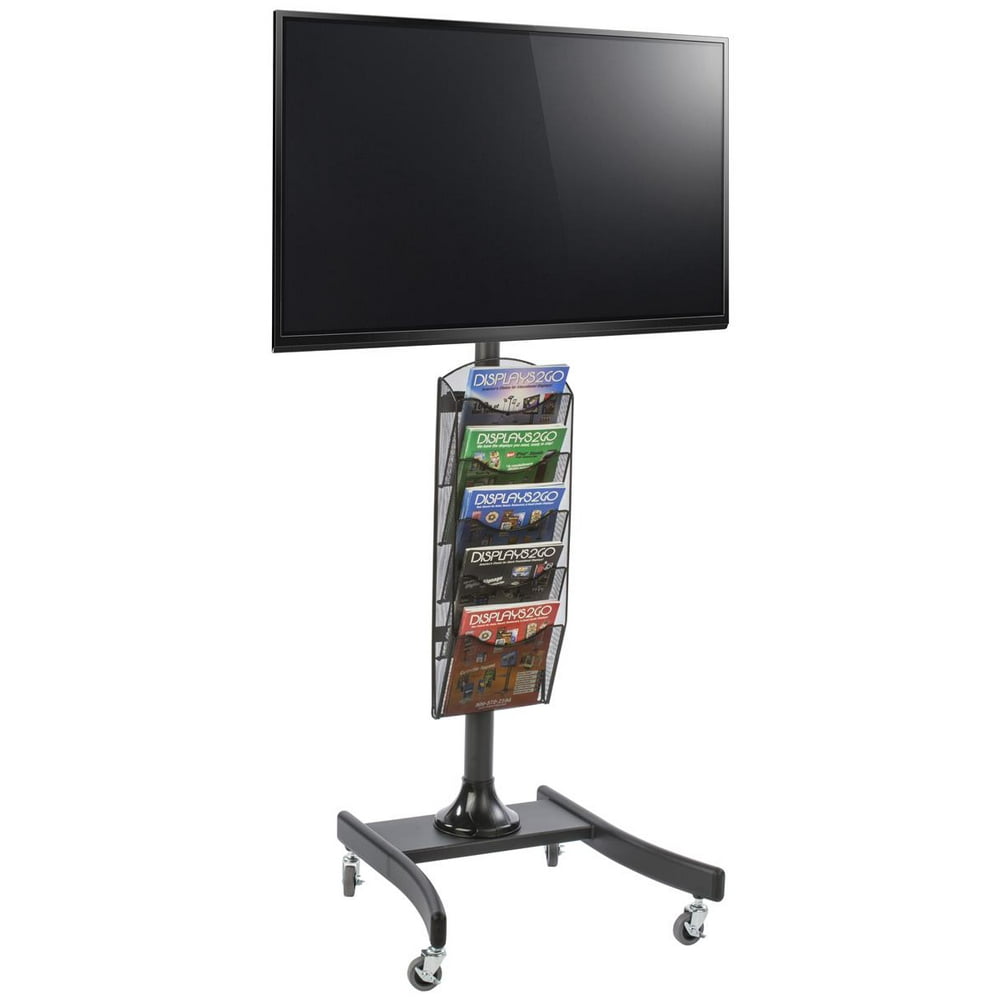 Heavy Duty Rolling Presentation TV Stand for 32" to 47", with 5 Pocket ...