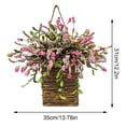 Artificial Spring Floral Arrangement, Pink Purple Mixed Flowers in ...