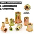 RYTHGF-45Pcs 3/8-16UNC Rivet Nut Carbon Steel Zinc Plated Rivnut ...