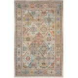 SAFAVIEH Aria Jarvis Traditional Area Rug, Cream/Multi, 4' x 6 ...