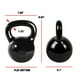 CAP Barbell Cast Iron Kettlebell, Black 40LBS - Walmart.com