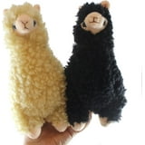 Set of 2 Wooly Alpaca Stuffed Animal Toy - Soft Animal Plushie Stuffie ...