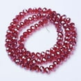 10 Strand Electroplate Glass Beads Strands Pearl Luster Plated Faceted ...