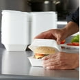 Walmart Foam Hinged Lid To-Go Container, 6 in., Soak-Proof, Take Food ...