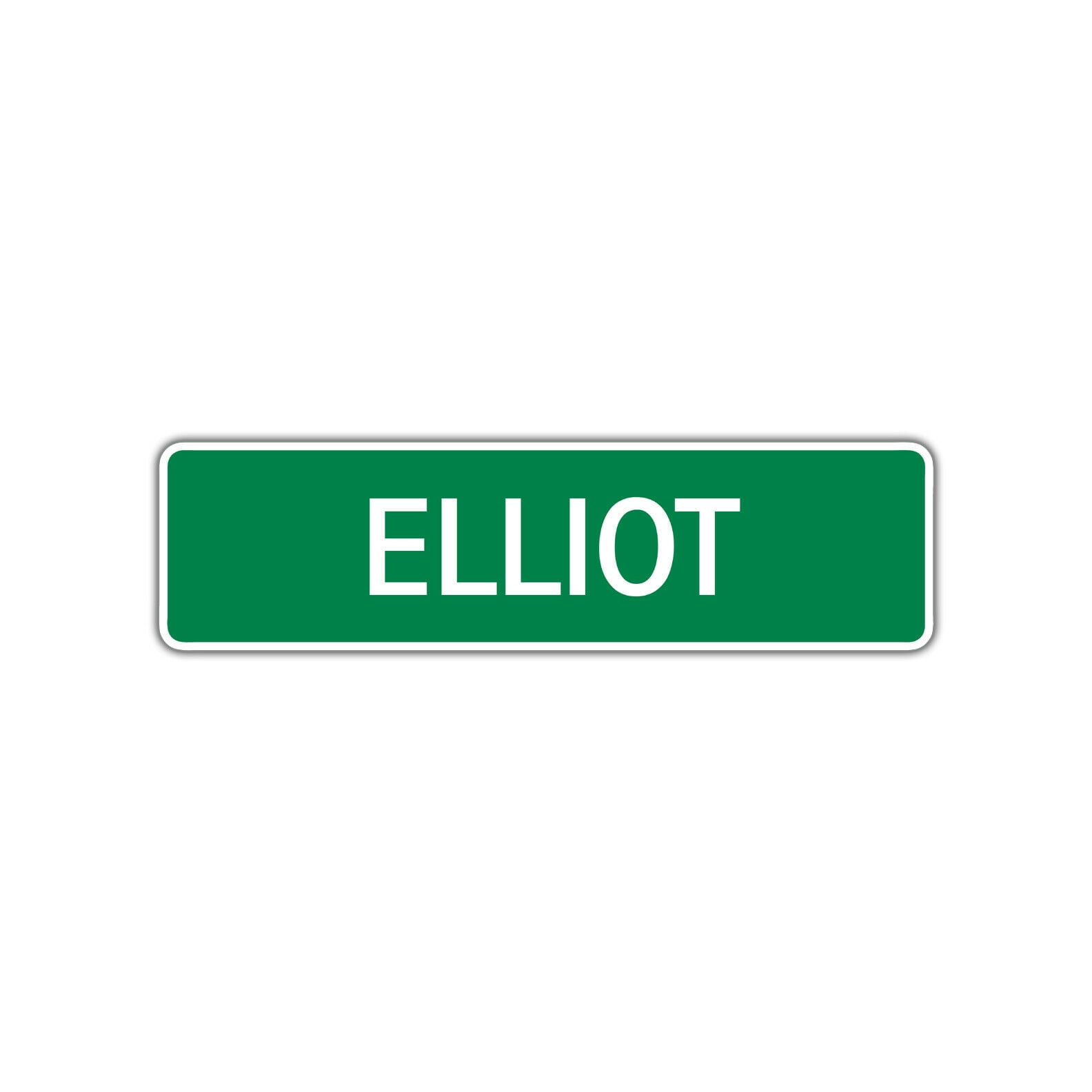 Elliot Girls Children Name Letter Printed Label Indoor Outdoor Unique ...