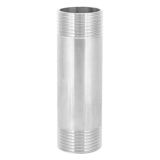 Conectores de tubería roscados de niple de acero inoxidable 304 con rosca macho de 1 pulg. NPT a ...