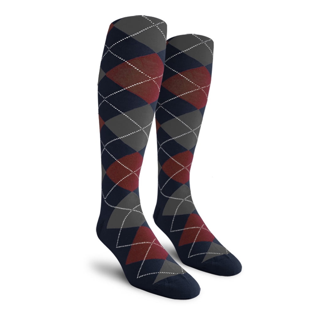 Golf Knickers Colorful Knee High Argyle Cotton Socks For Men Women and ...
