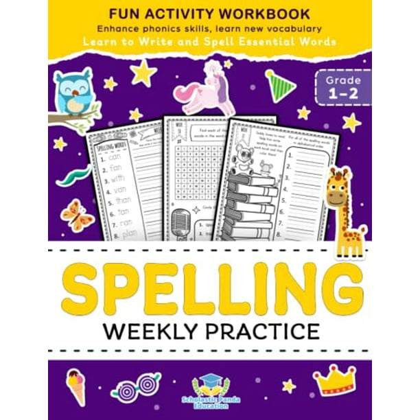 Spelling Weekly Practice for 1st 2nd Grade: Learn to Write and Spell ...