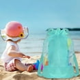 Beach Toy Storage Bag Mesh Backpack Large Capacity Outdoor Beach Bag ...