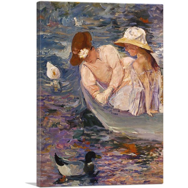 ARTCANVAS Summertime 1894 Canvas Art Print by Mary Cassatt - Size: 18 ...
