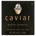 Season Brand Black Capelin Caviart, Black Seaweed Pearls, 3.5 Ounces ...