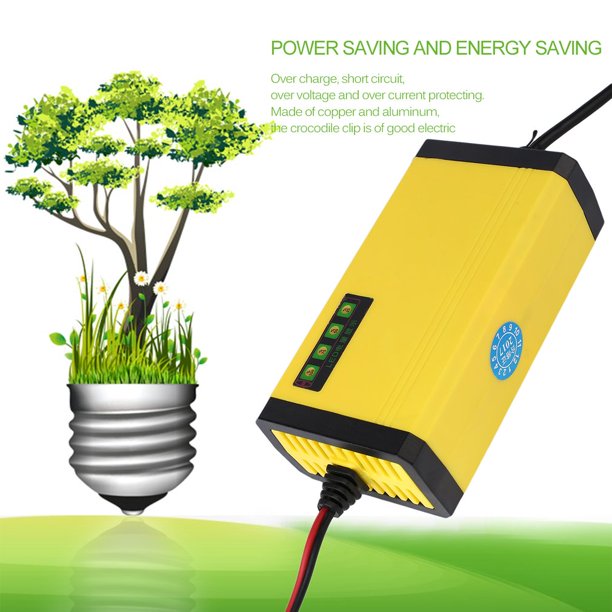 Mini Portable 12V 2A Car Battery Charger Adapter Power Supply ...