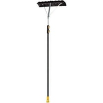 Snow Roof Rake Reach Aluminium Snow Removal Tool w/Wheels+Extendable ...