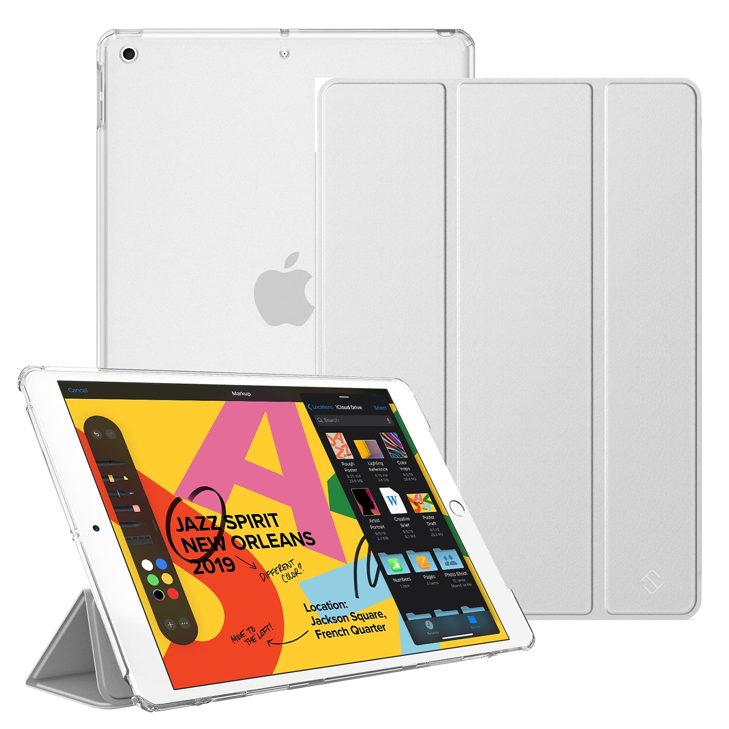 Fintie Translucent Case for 10.2-inch iPad 9th/ 8th/ 7th Generation ...