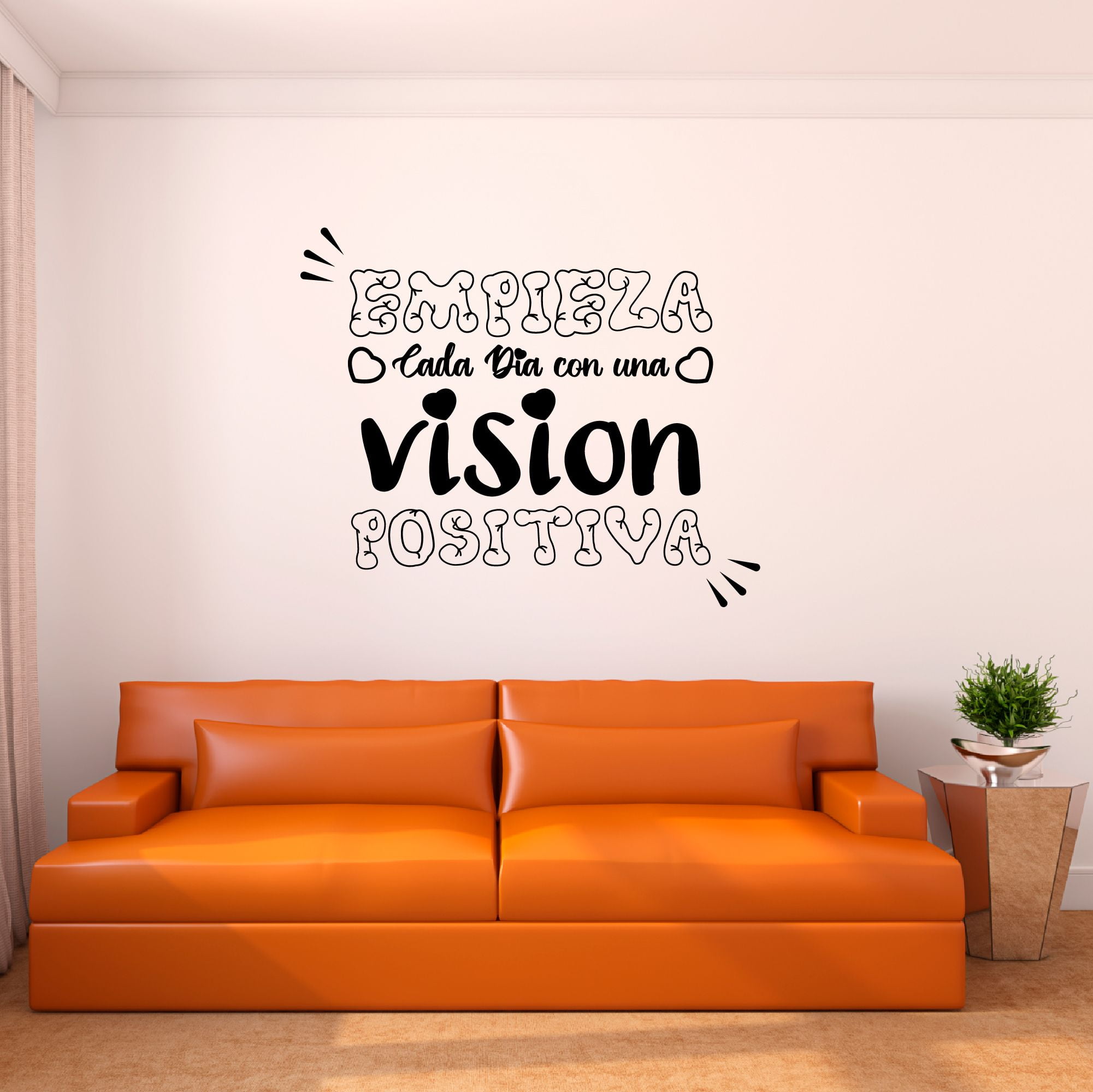 Spanish Wall Decals for Children Bedroom - Empieza Cada Dia Con Una ...