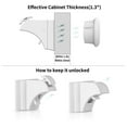 Cabinet Locks, 20 Locks + 3 Keys, No Tool Child Safety for Drawers and ...
