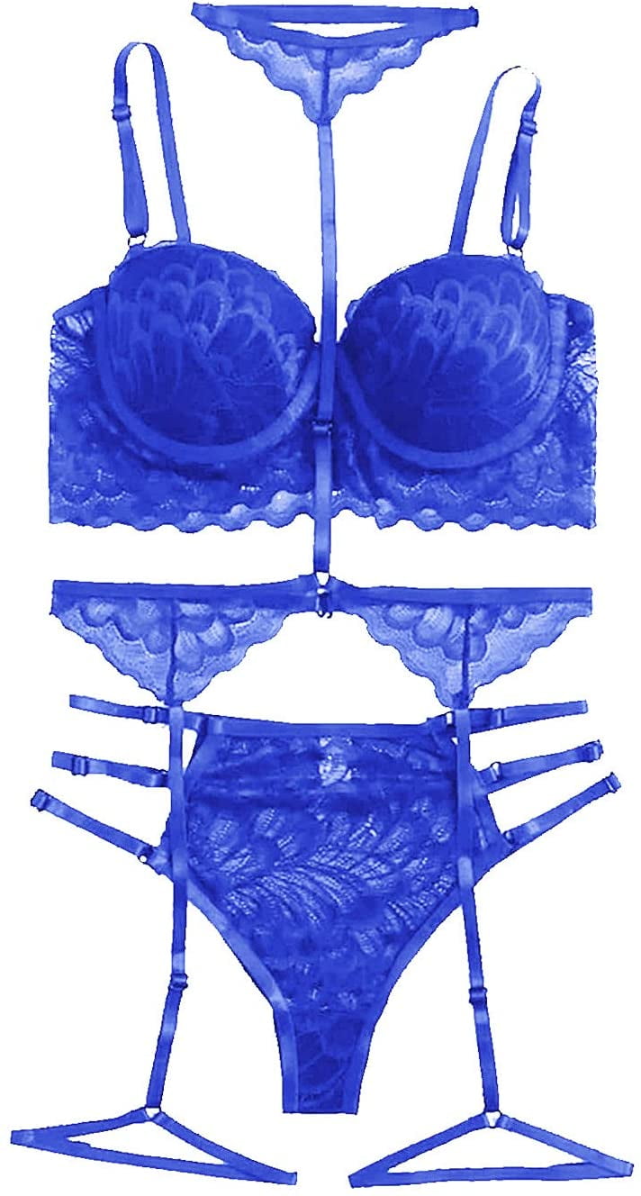 Lace Garter Lingerie Set For Women Sexy Lingeries 2 Pieces With Choker