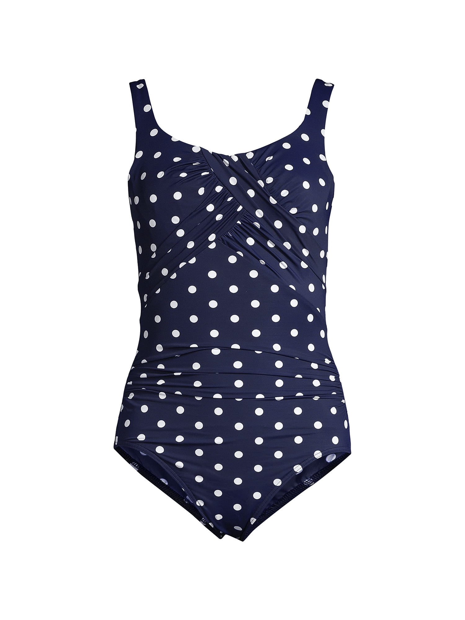 Lands End Womens Plus Size Ddd Cup Slendersuit Carmela Tummy Control