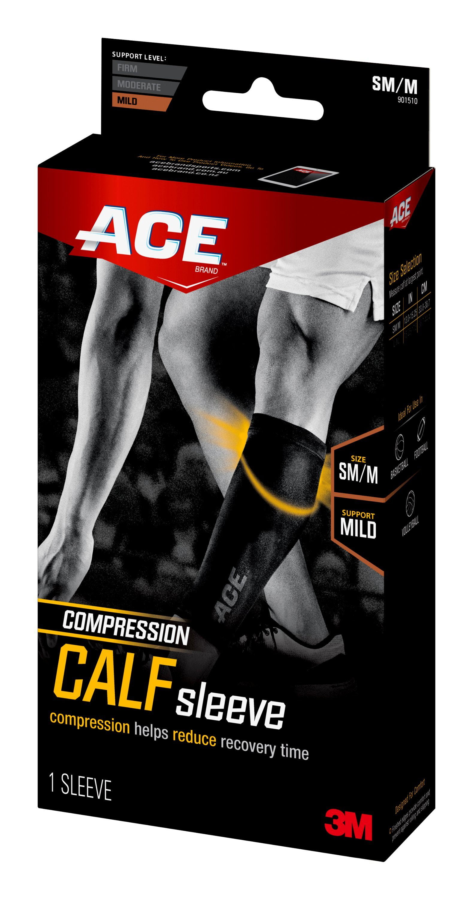 ACE™ Compression Calf Sleeve 901510, Small / Medium - Walmart.com