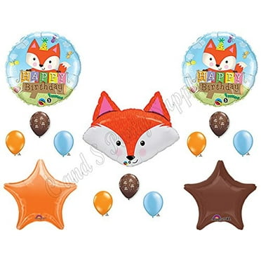 XL 33" Fabulous Fox Super Shape Mylar Foil Balloon Party Decoration ...