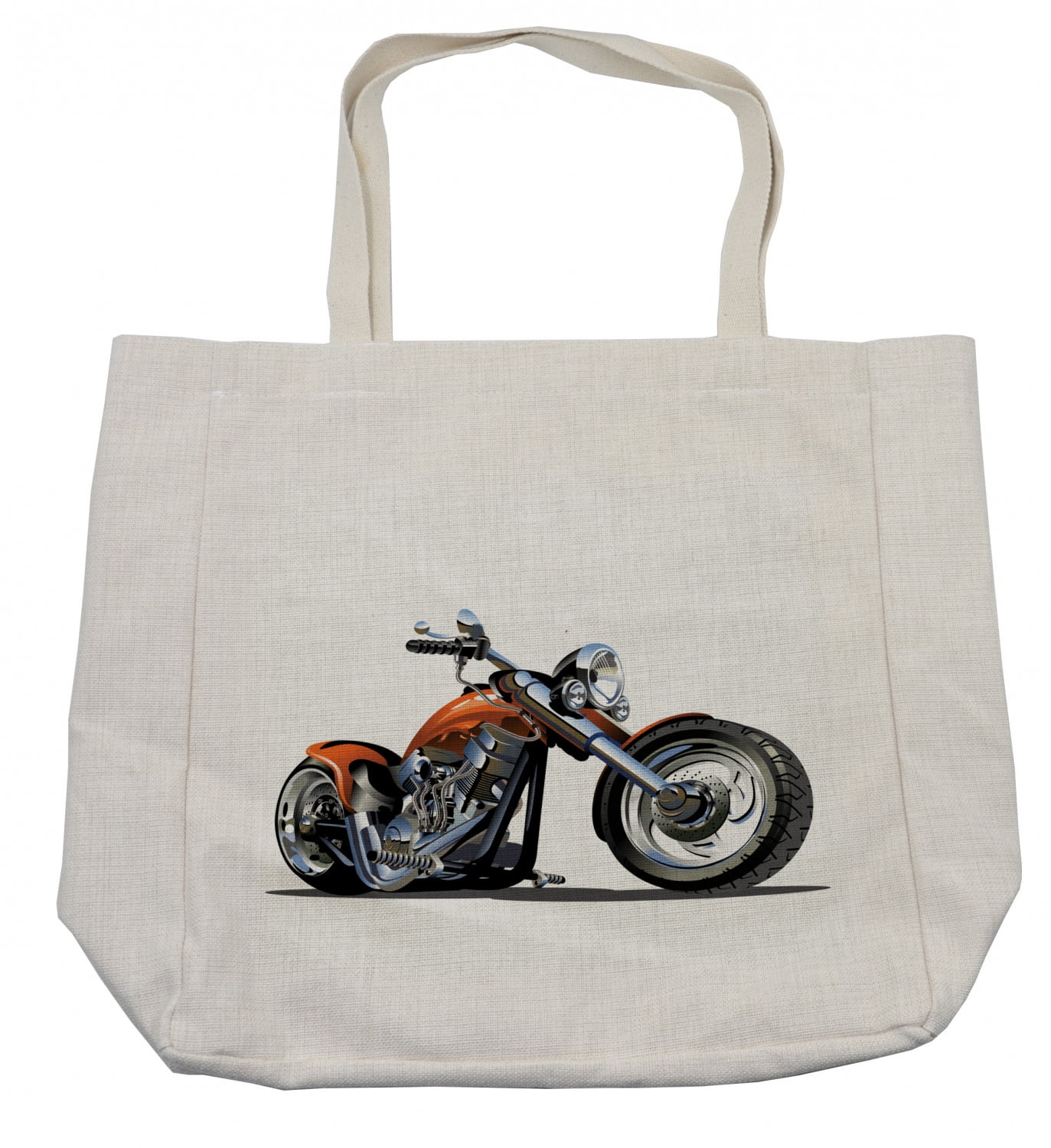Motorcycle Shopping Bag, Adventure Motorbike Image Motorcyclist ...